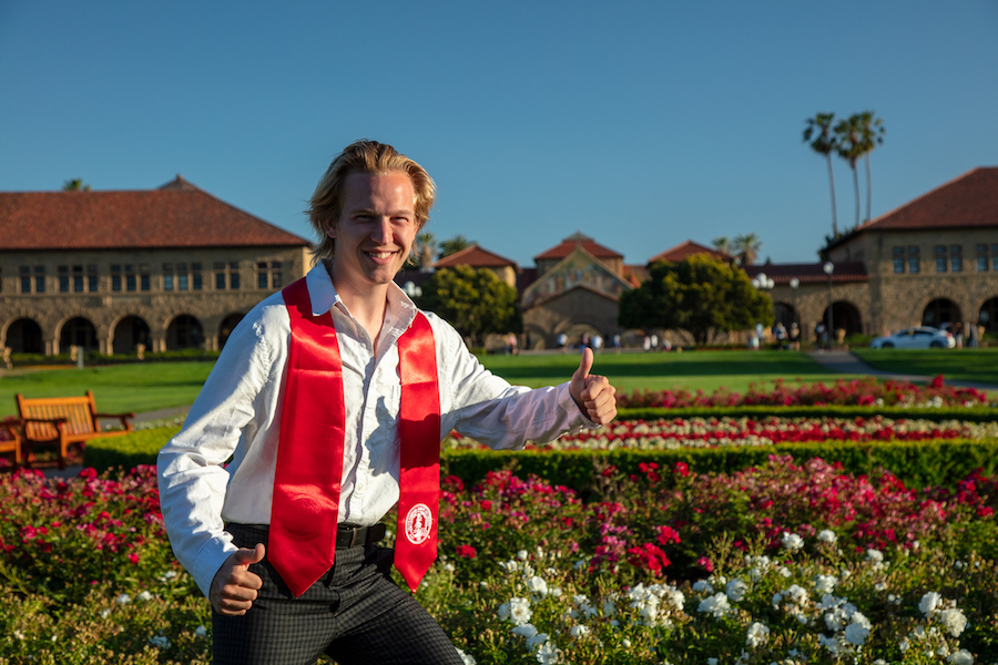 Gunner Graduates from Stanford – Katy is Eighty